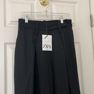 Zara | Pants & Jumpsuits | Nwt 29 Zara Black Oversized Pleated Pants Limited Edition Size S ...
